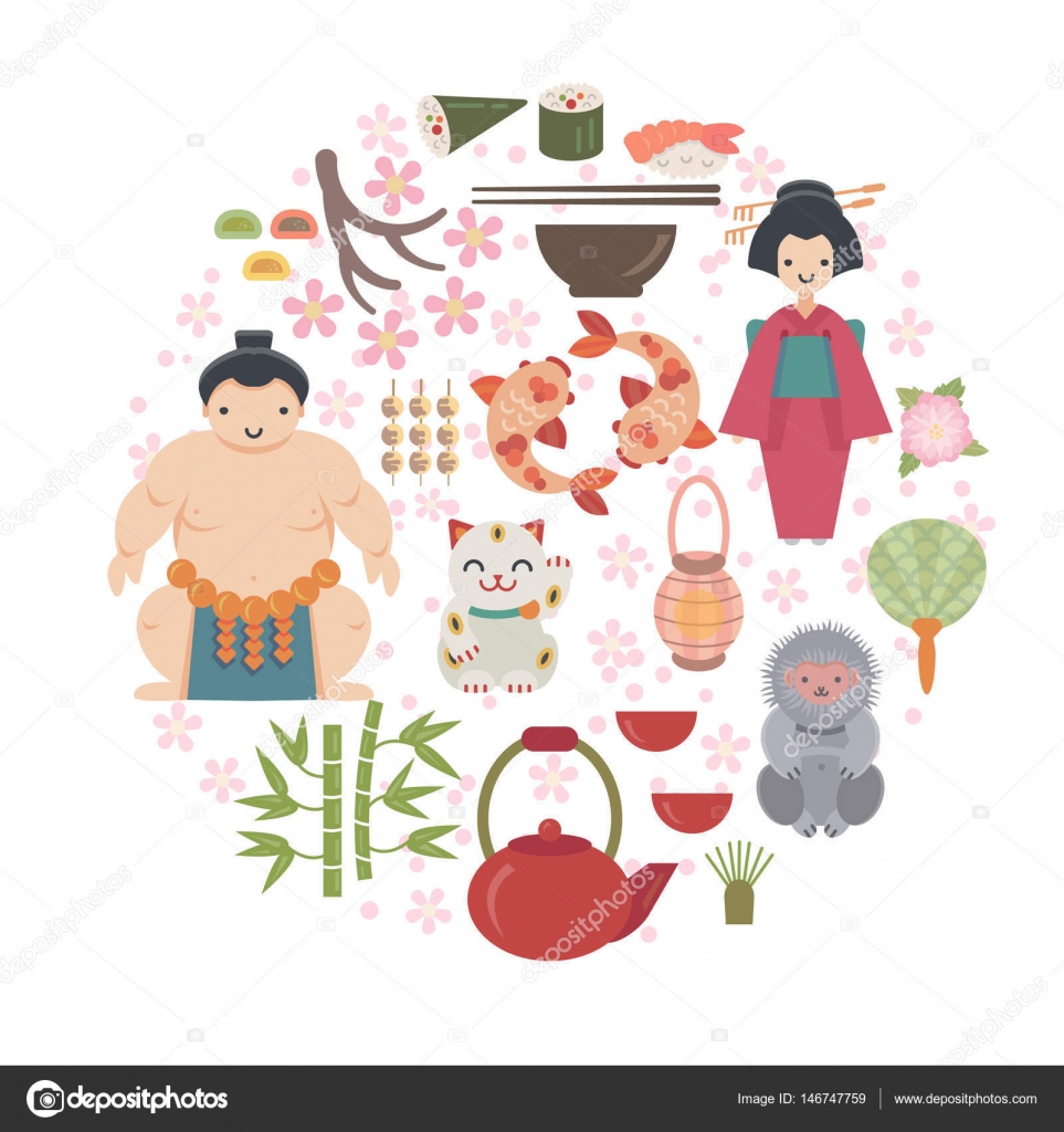 Japanese vector collection Stock Vector Image by ©AnnaReichel #146747759