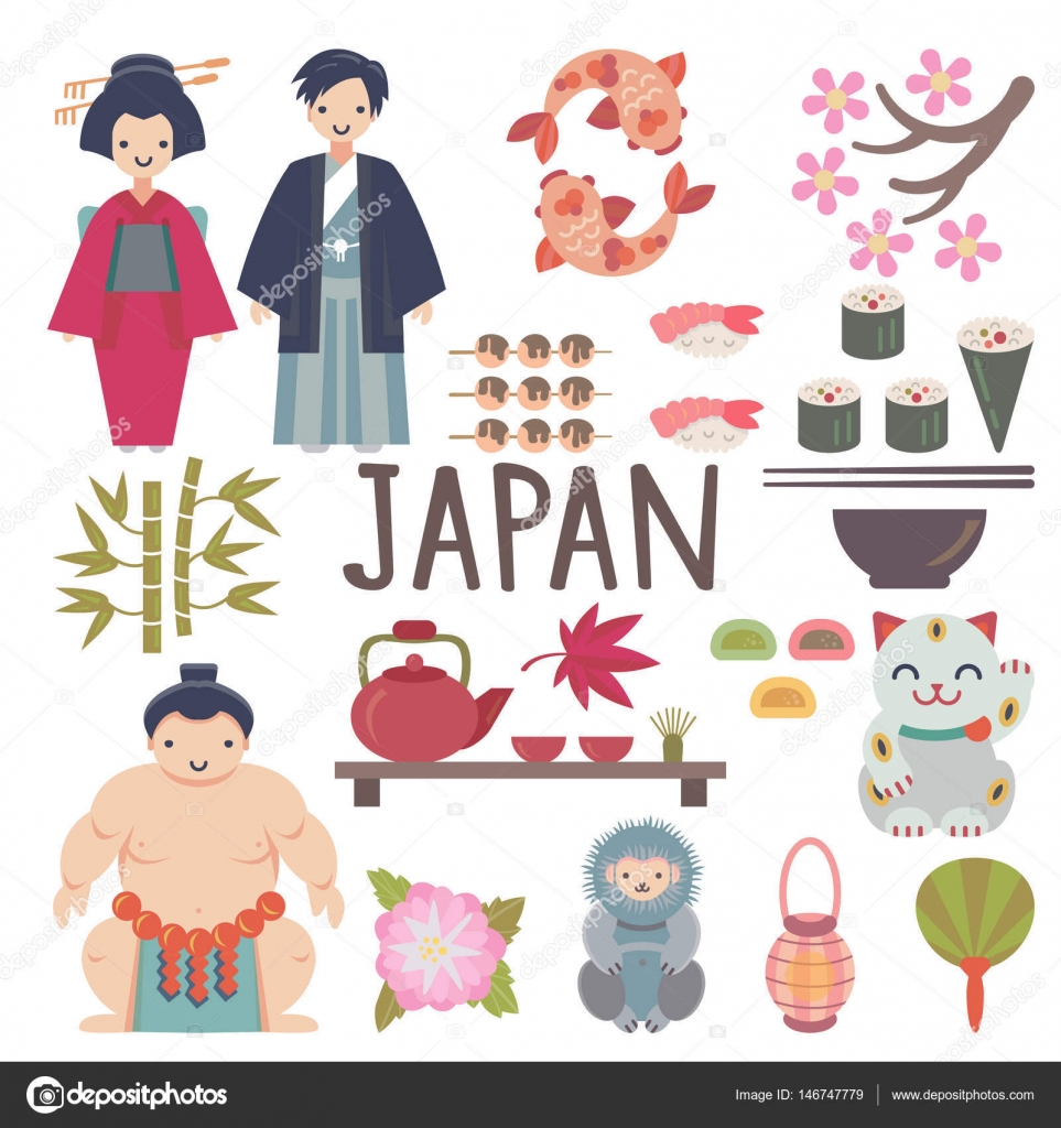 Japanese vector collection — Stock Vector © AnnaReichel #146747779