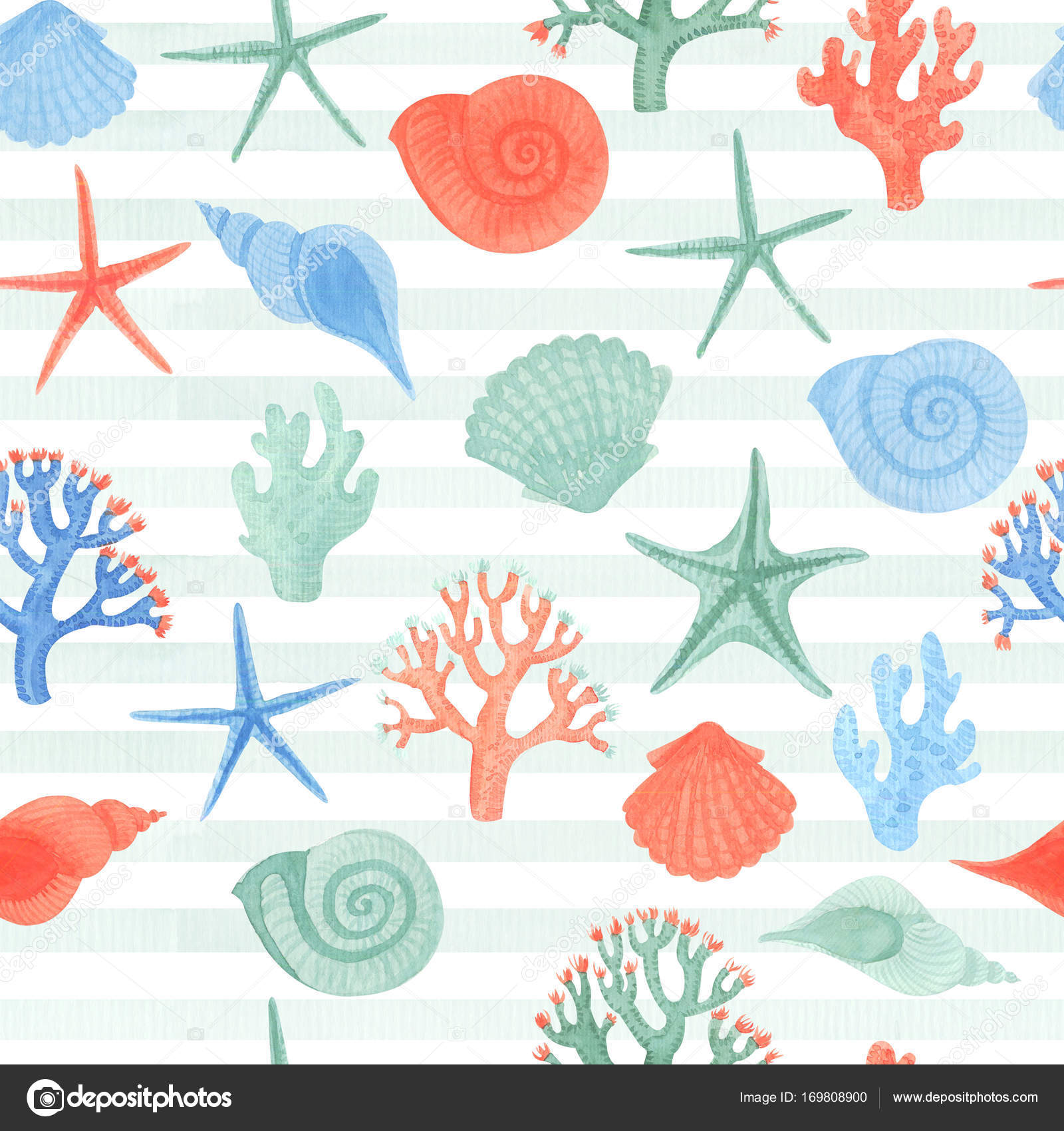 Stylish watercolor sea theme background. Stock Photo by ©AnnaReichel ...