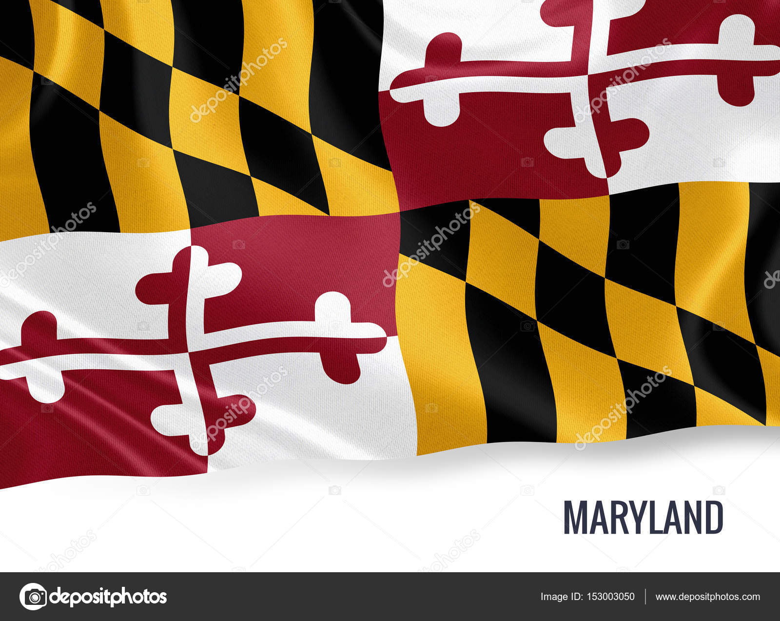 Maryland Flag Waving