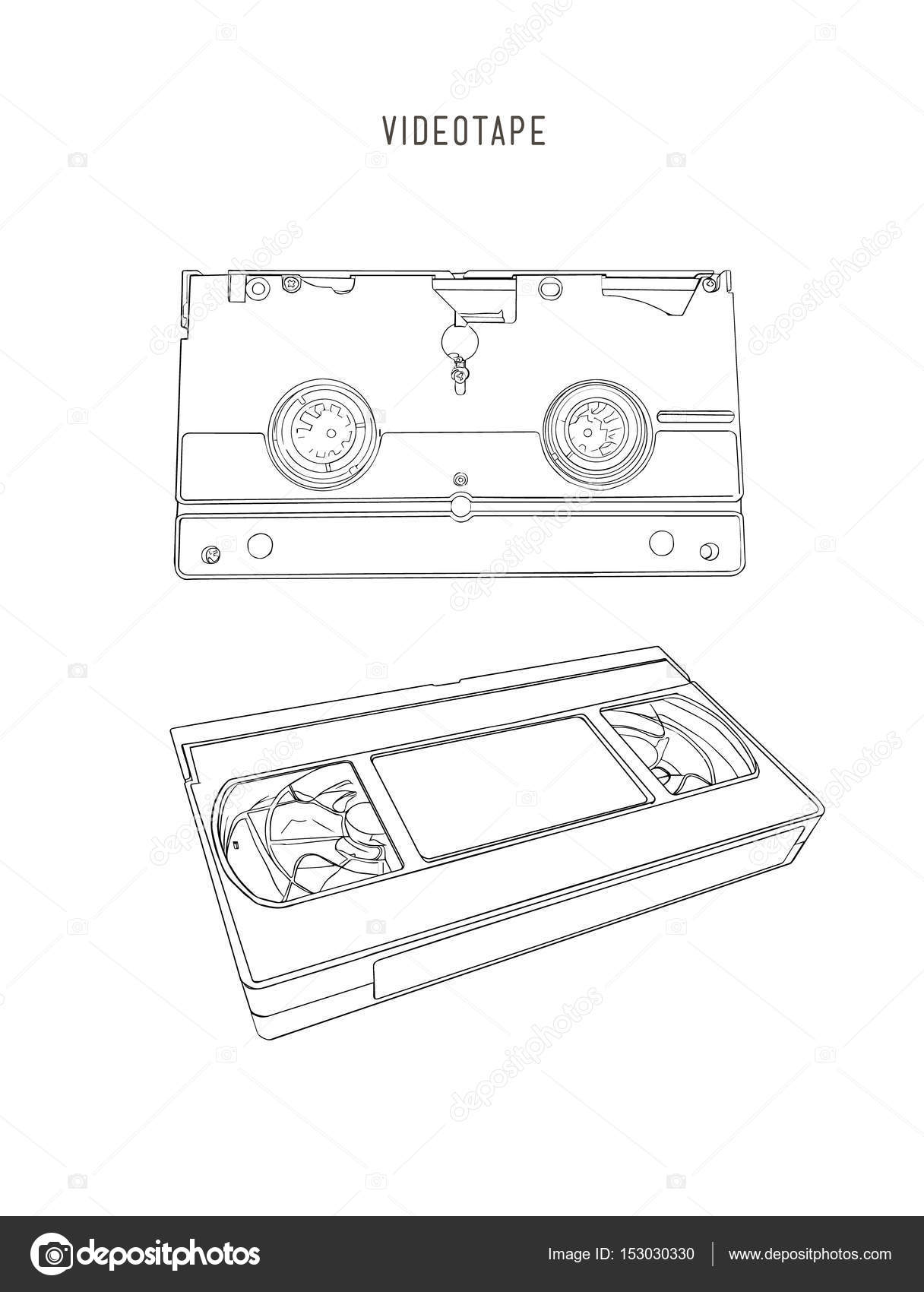 VHS cassette vector illustration. Stock Vector Image by ©kirpmun ...