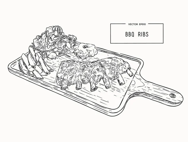 Bbq ribs Vector Art Stock Images | Depositphotos