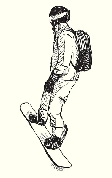 Snowboarding Drawing