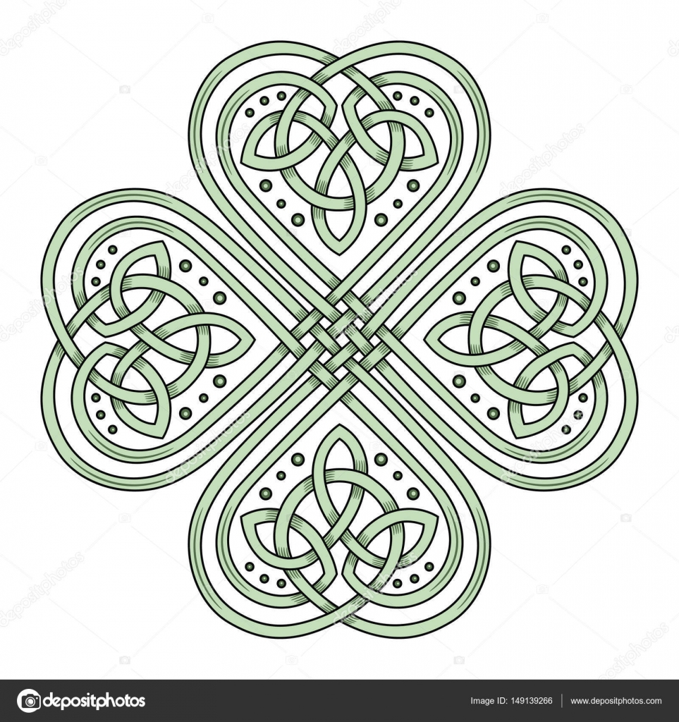 Celtic Knot Four Leaf Clover
