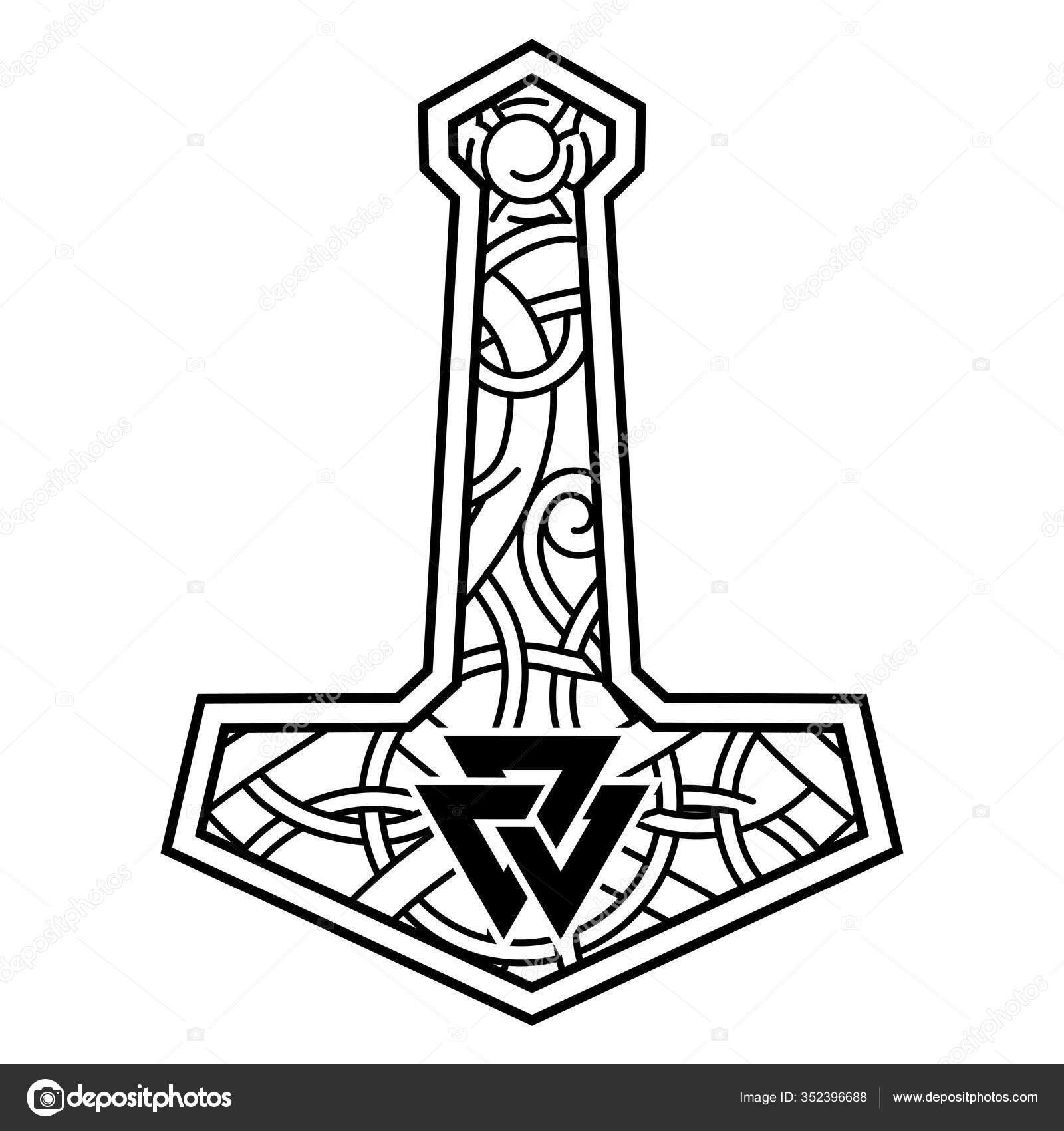 Simbolo Do Martelo De Thors Colar Martelo De Thor Mjolnir /Símbolo