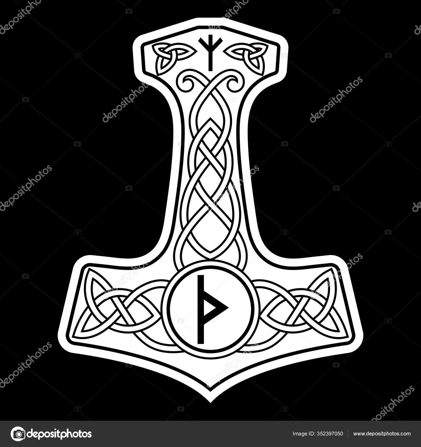 Simbolo Do Martelo De Thors Colar Martelo De Thor Mjolnir /Símbolo