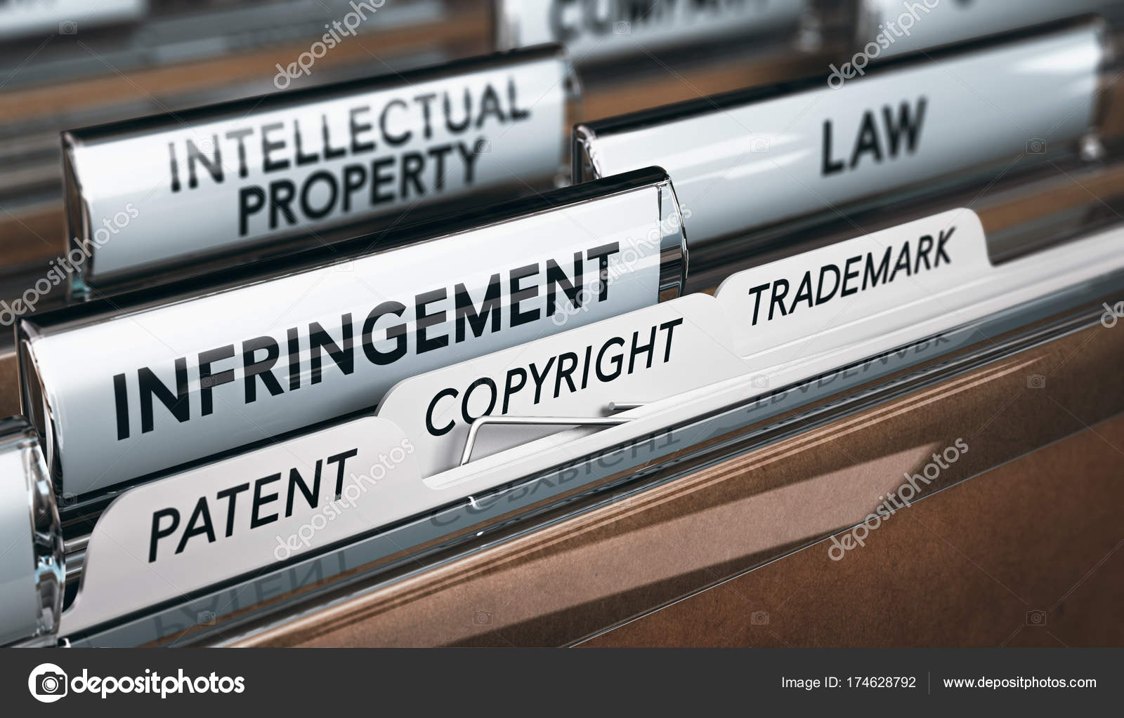 Intellectual Property Rights, Copyright, Patent or Trademark Inf Stock ...