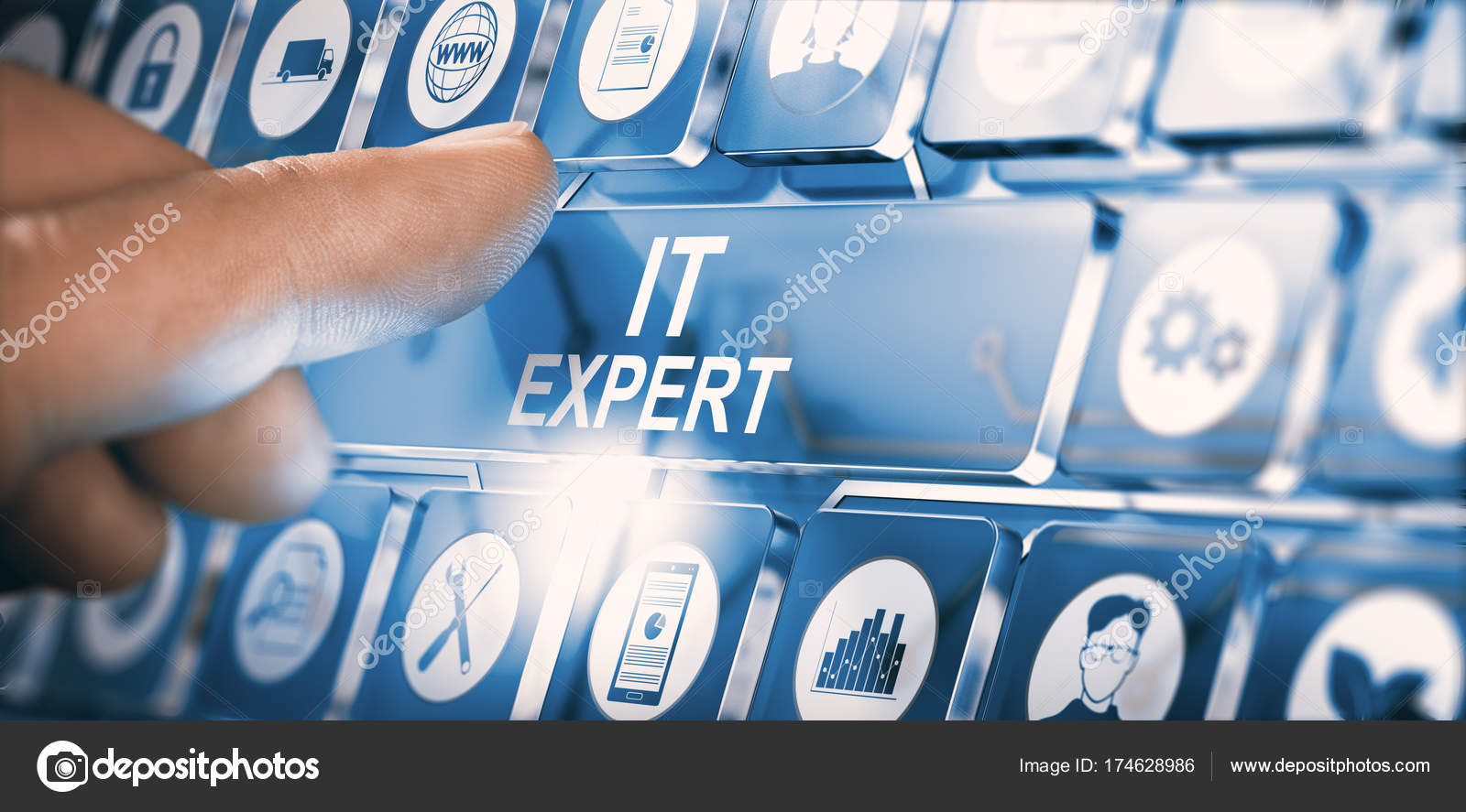 IT Expert, Information Technology Advice or Services Stock Photo by ...