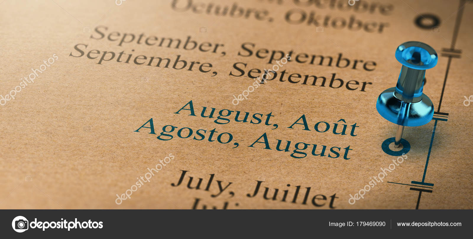 Fotos de Enfoque en Agosto, Meses del Año Calendario - Imagen de ...