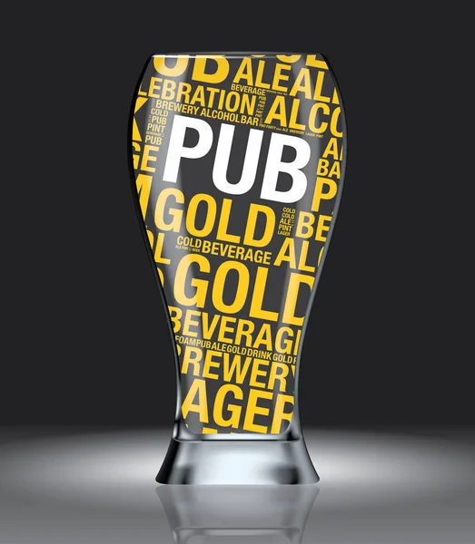 Glass of beer with word cloud design concept vector isolated Stock ...