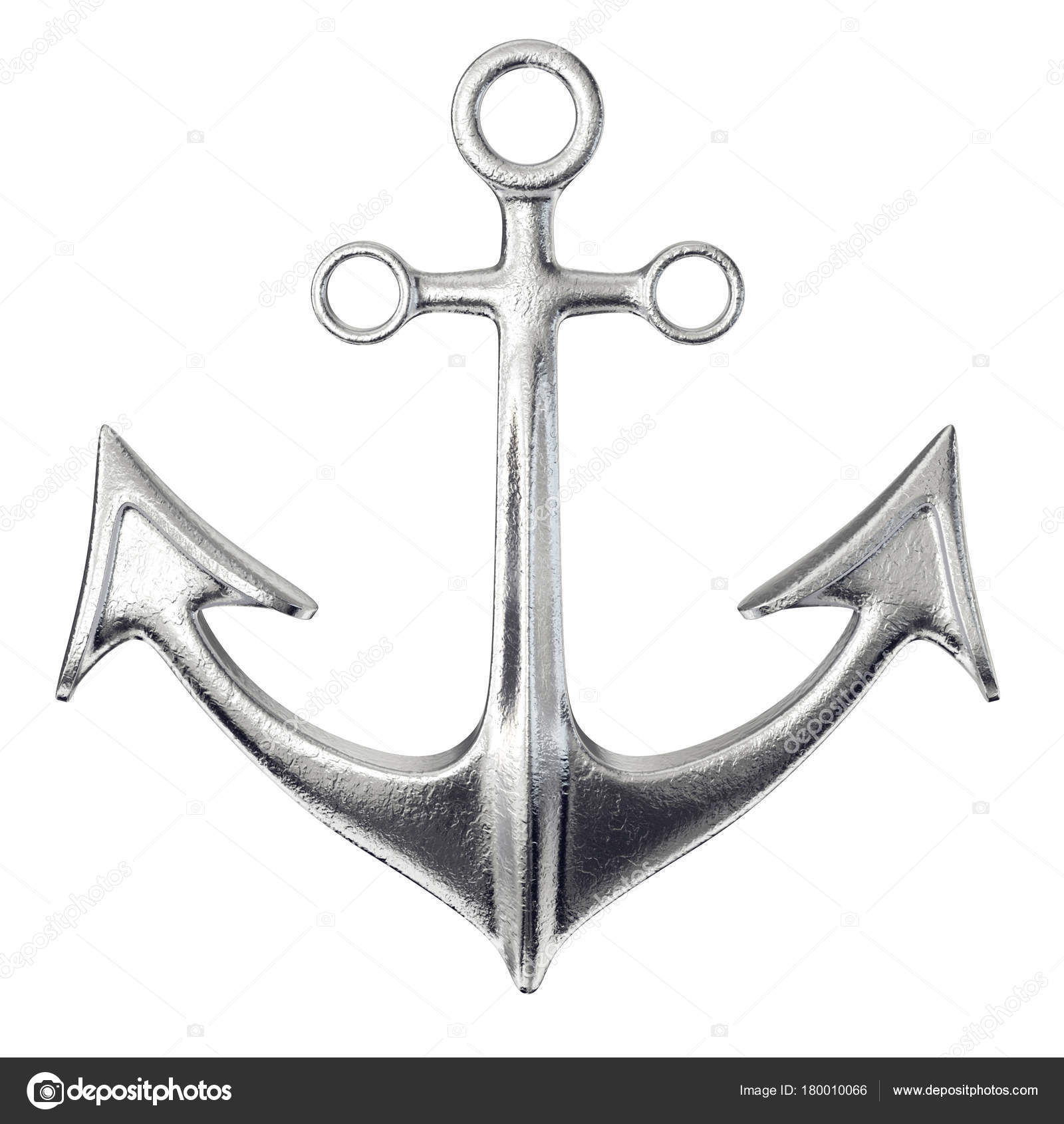 Ancla Aislada Sobre Fondo Blanco Ilustración — Foto de stock #180010066 ...