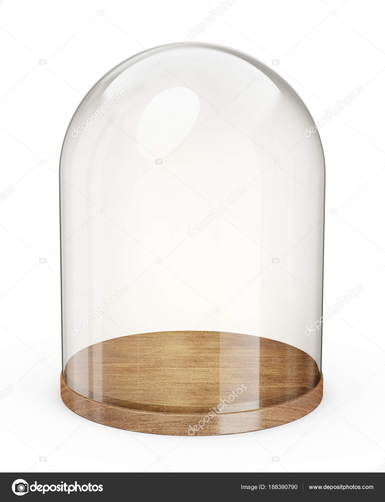 Glaas Dome Isolated White Background Illustration Stock Photo by ...