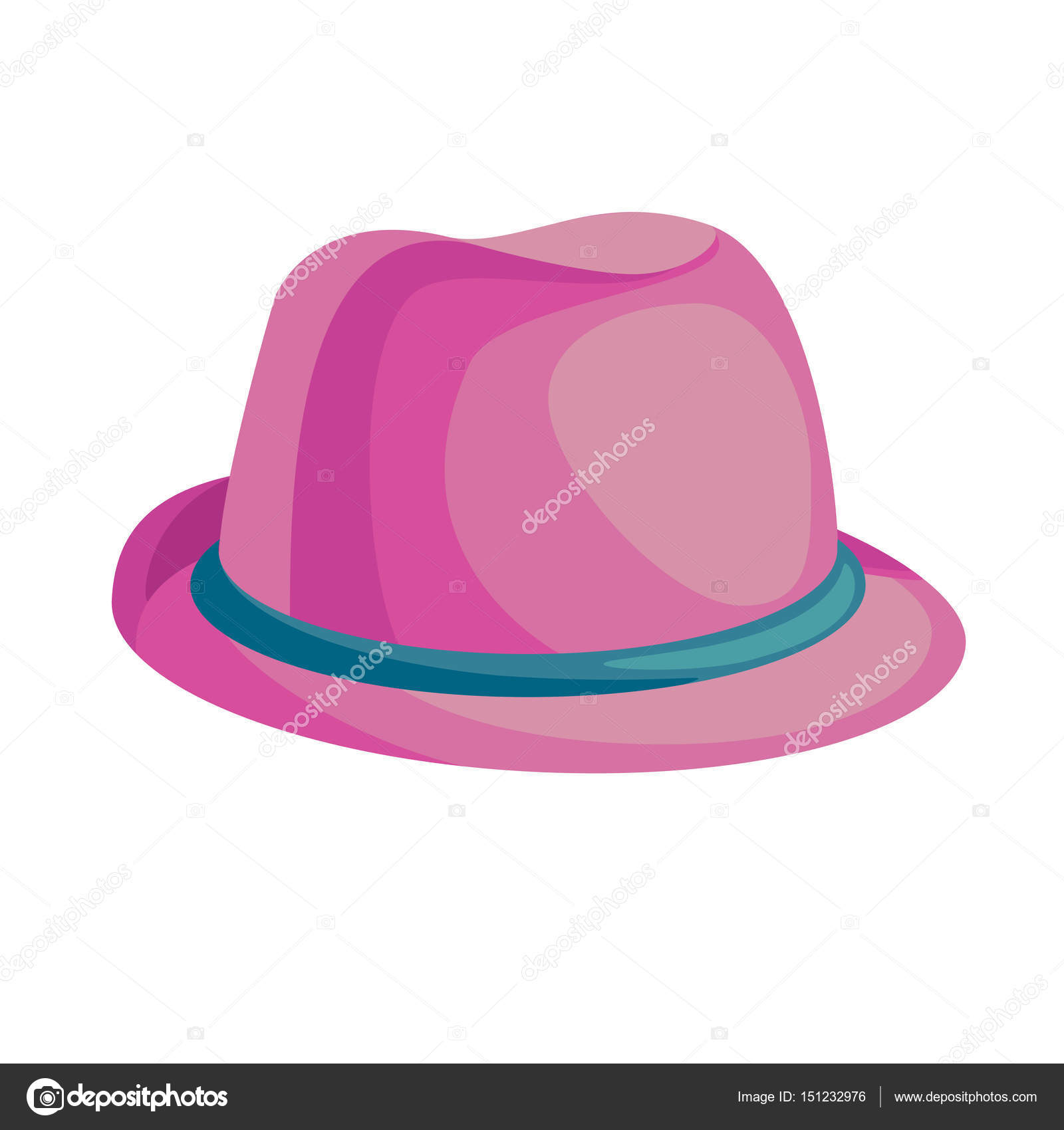 Roze Hoed Clipart
