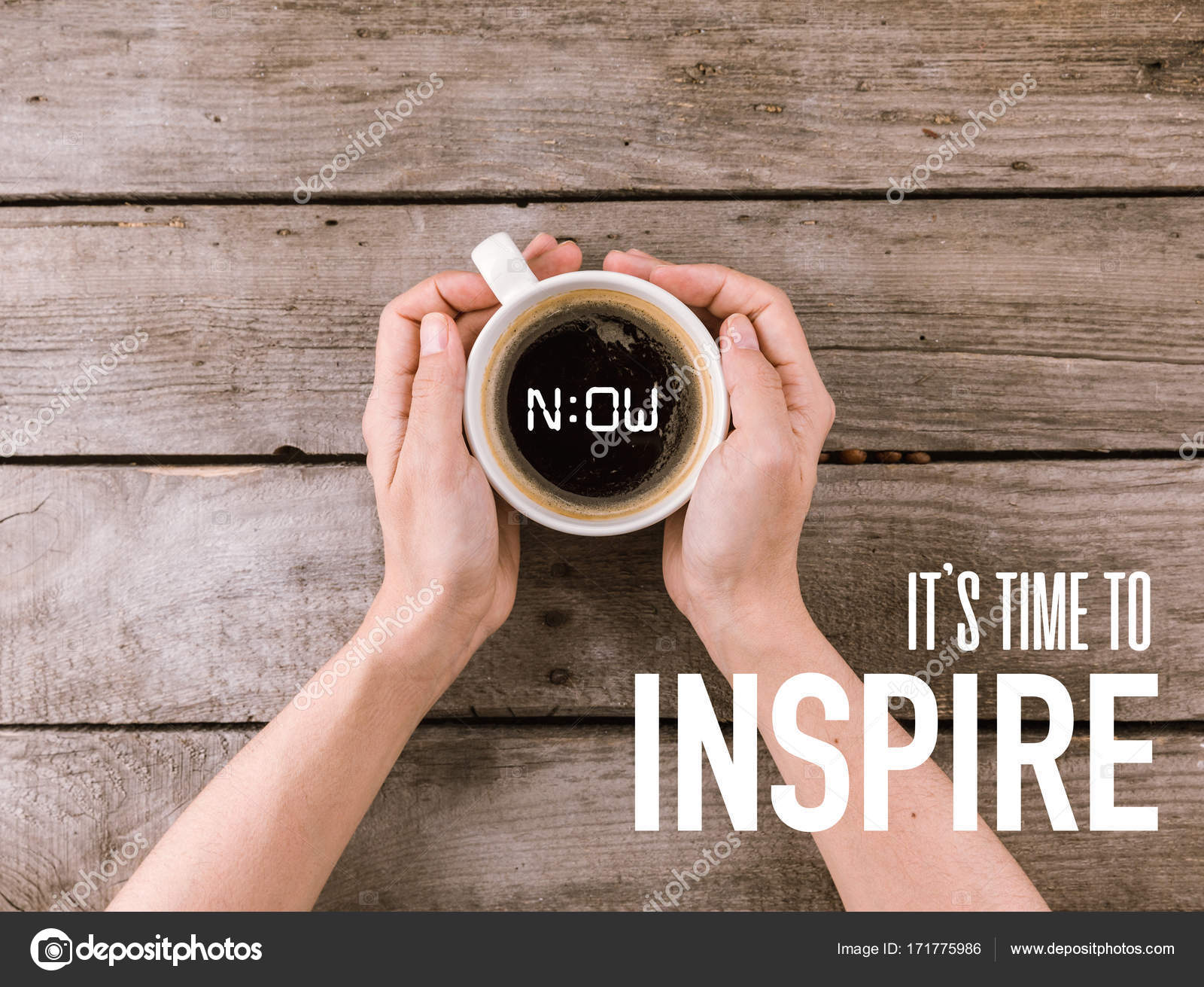 Coffee mug steam in hands Stock Photo by ©VikaKhalabuzar 171775986