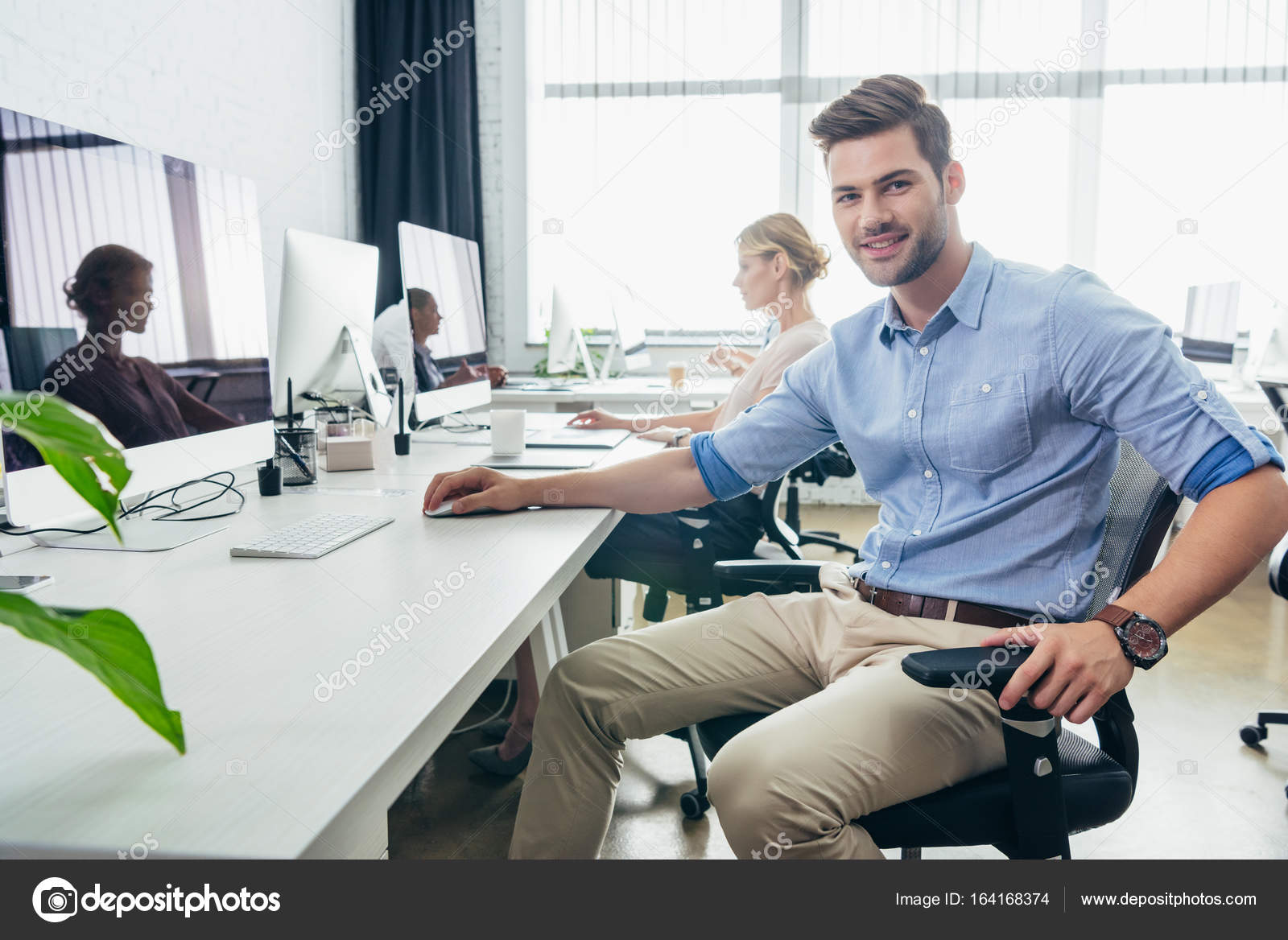 Businessman In Office