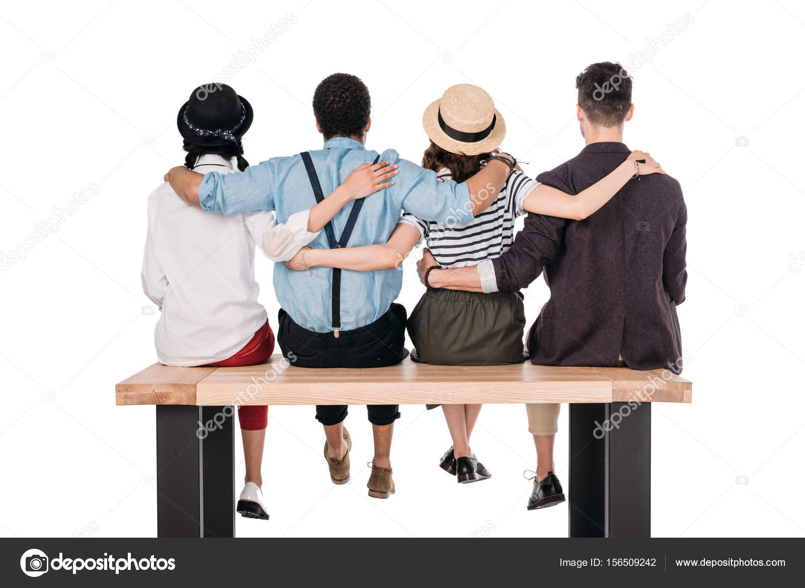Friends sitting together — Stock Photo © AlexLipa #156509242