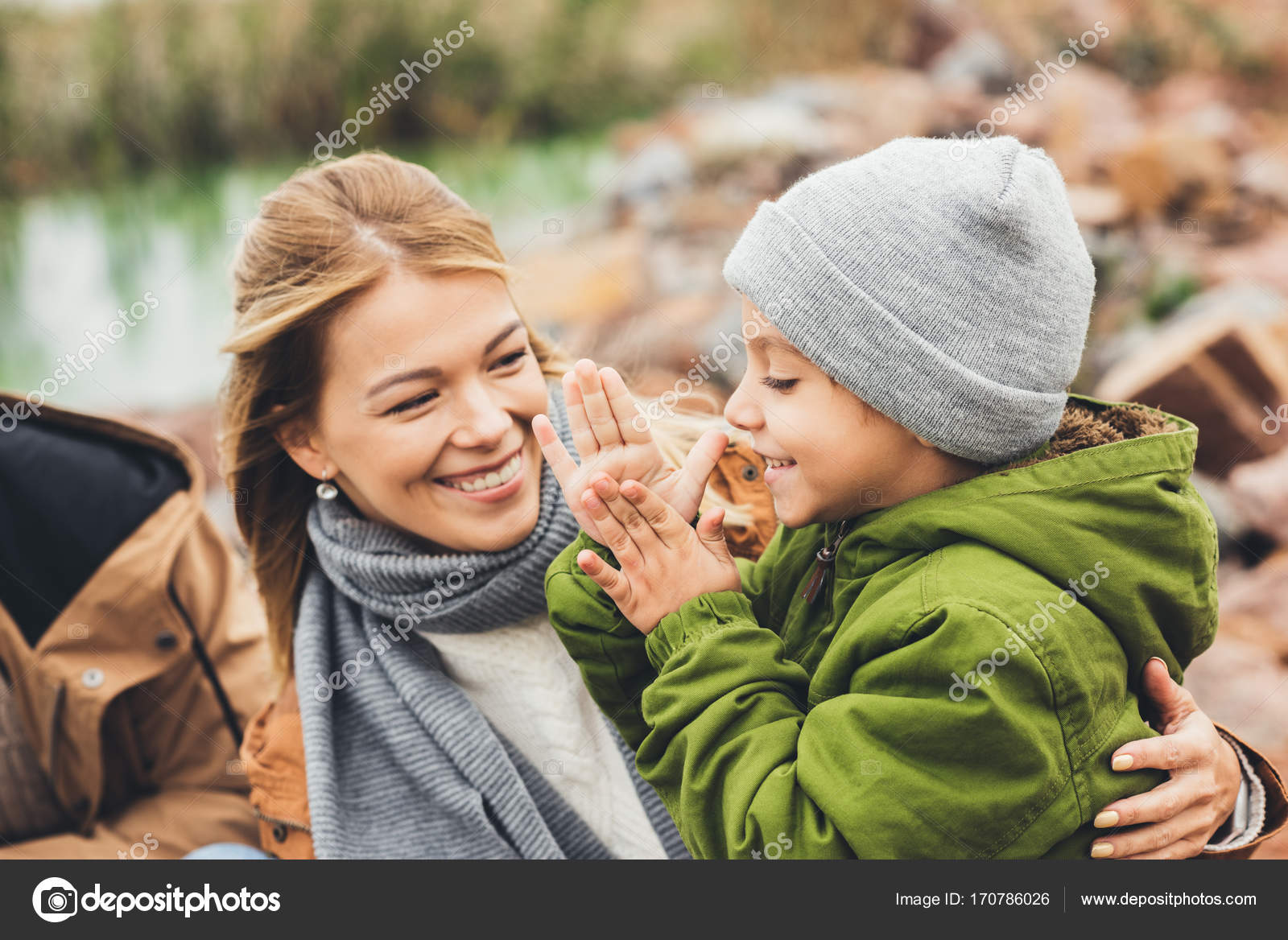 Mother and son spending time together — Stock Photo © AlexLipa #170786026