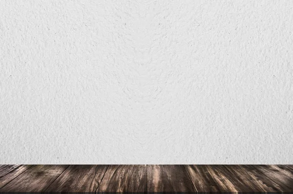 Meja kayu kosong di atas pada latar belakang warna pastel .. — Foto ...