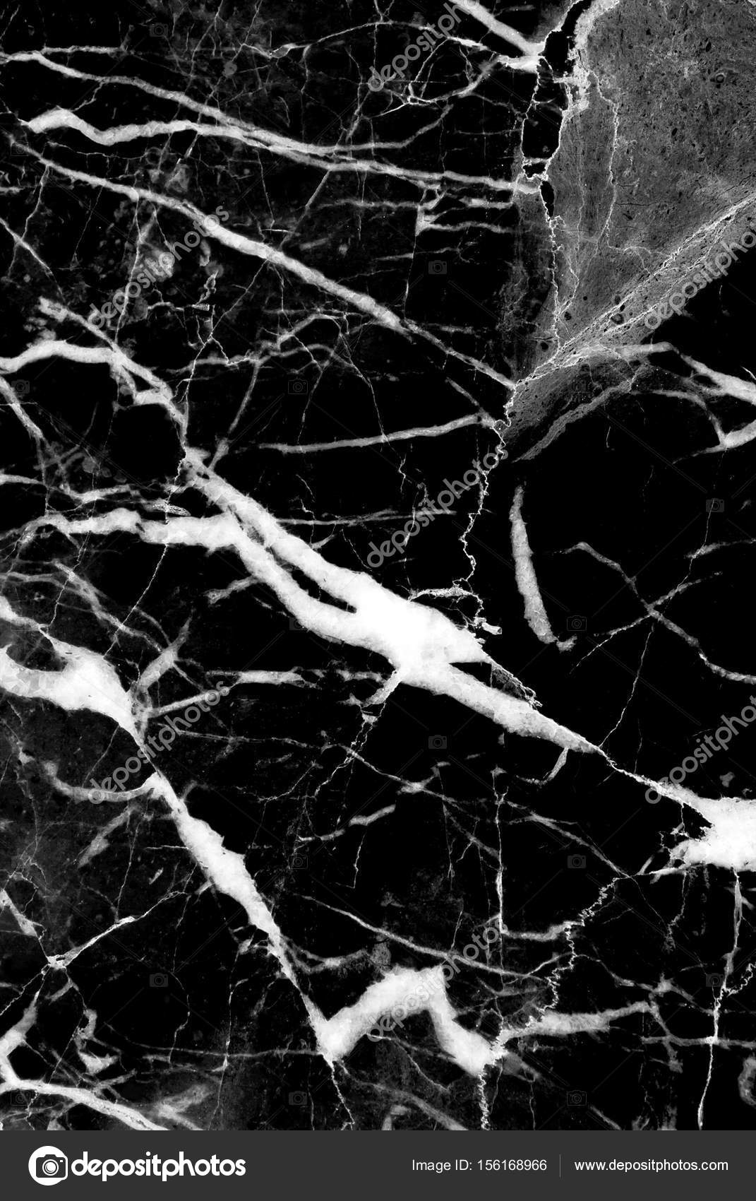 Schwarze Marmorstruktur Mit Zarten Adern Natürliches Muster Für ...