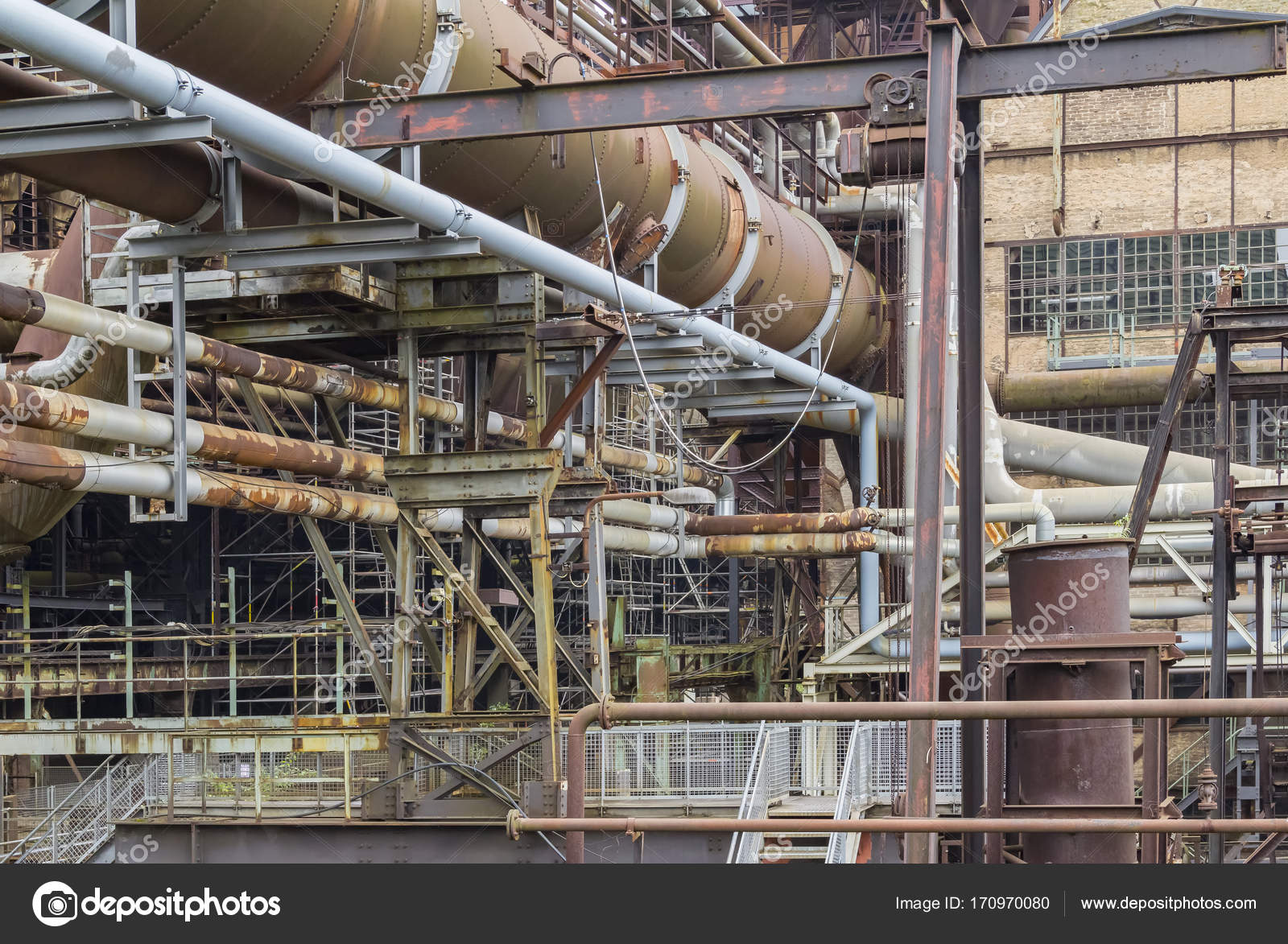 Rundown industrial scenery Stock Photo by ©prill 170970080