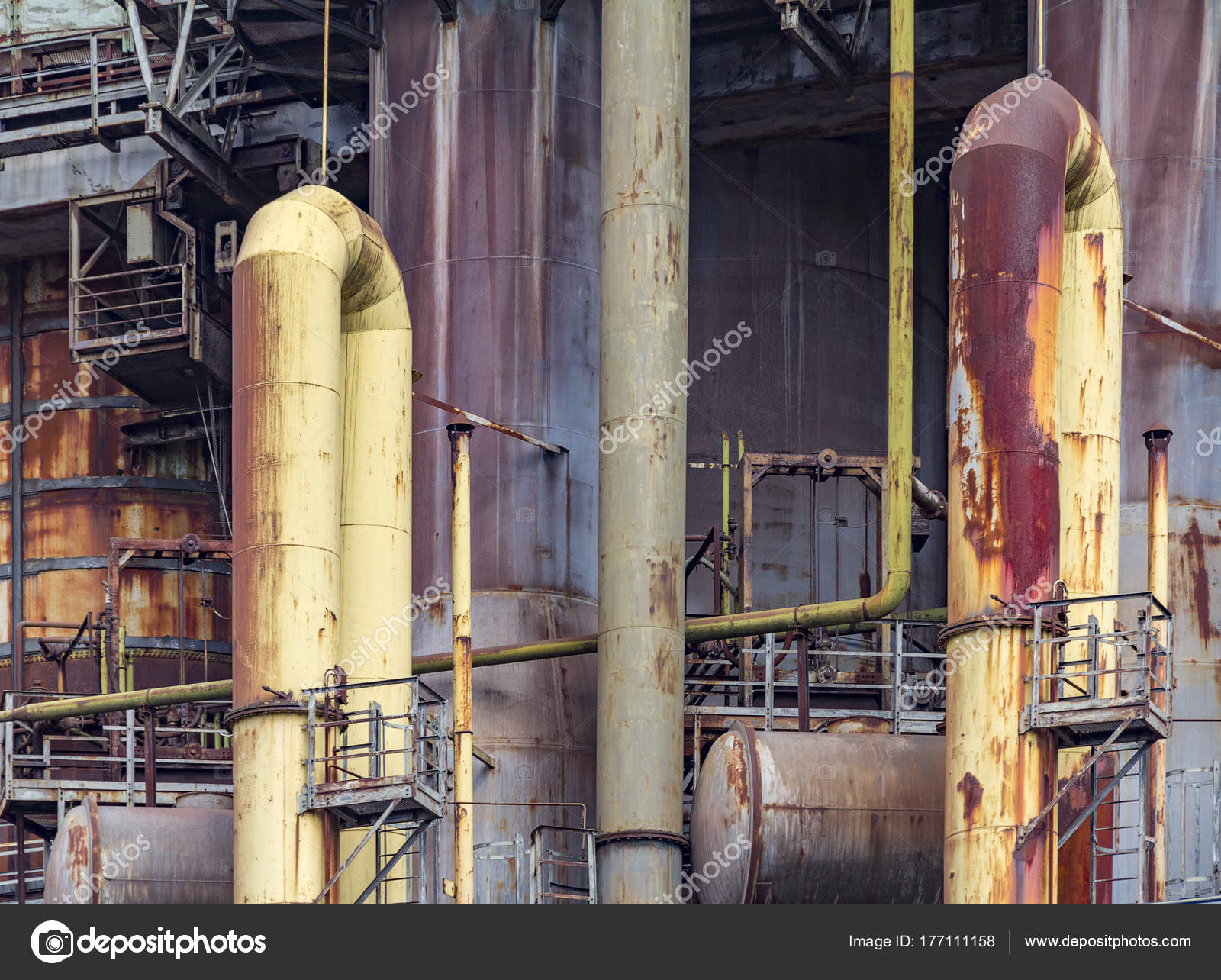 Rusty industrial scenery — Stock Photo © prill #177111158