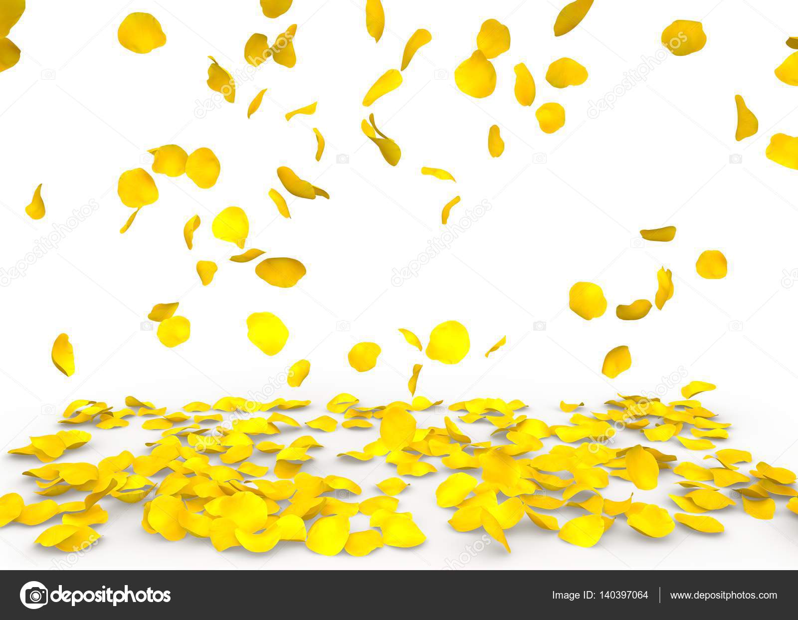 Yellow Rose Petal Background