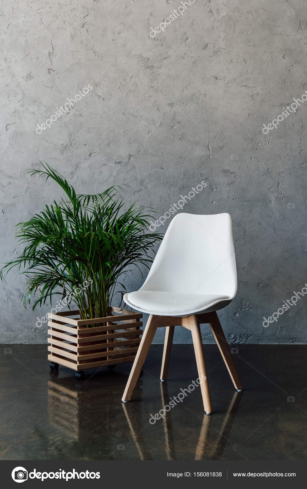 Modern white chair — Stock Photo © Y-Boychenko #156081838