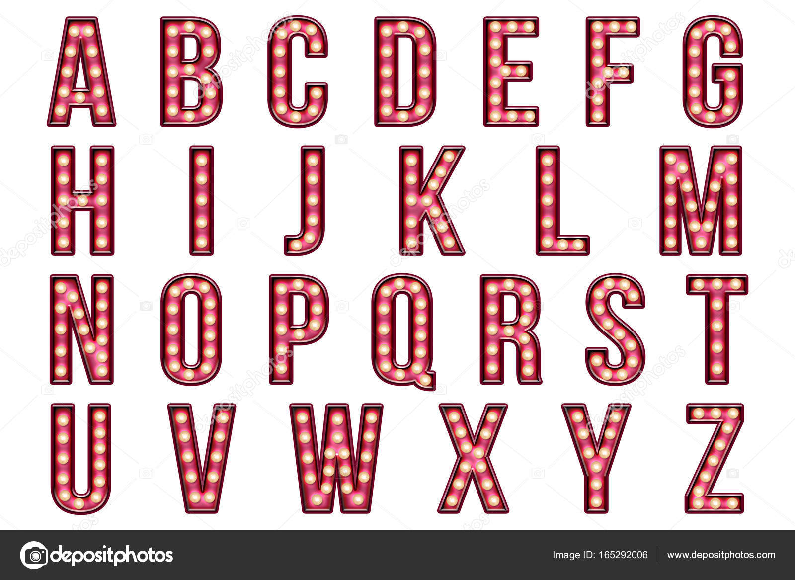Burlesque Alphabet Collection Letters — Stock Photo © midnightboheme ...