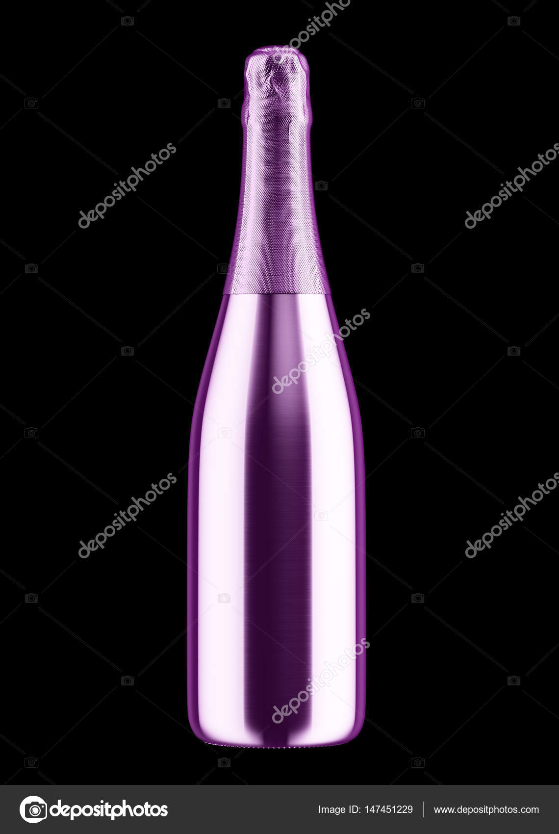 Purple champagne bottle Stock Photo by ©vareika_tamara 147451229