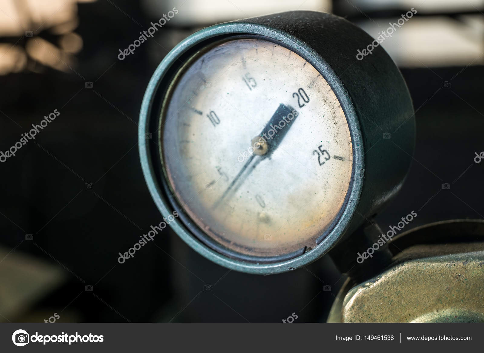Bars pressure sensor on the machine — Stock Photo © dobrovizcki #149461538
