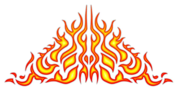 Blazing Fire Decals Hood Car Hot Rod Racing Flames Vinyl Stock Vector ...