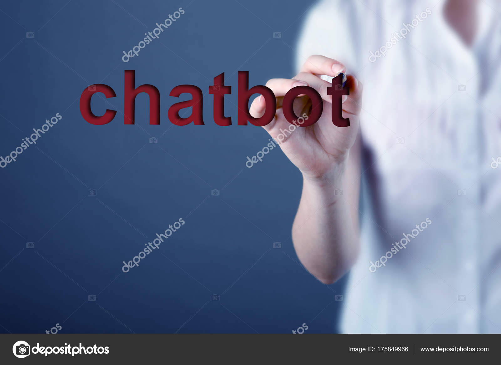 Chatbot and future communication concept. — Stock Photo © semisatch ... Chatbot and future communication concept. — Stock Photo © semisatch ...