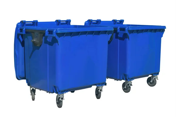 Blue garbage containers Stock Photos, Royalty Free Blue garbage ...