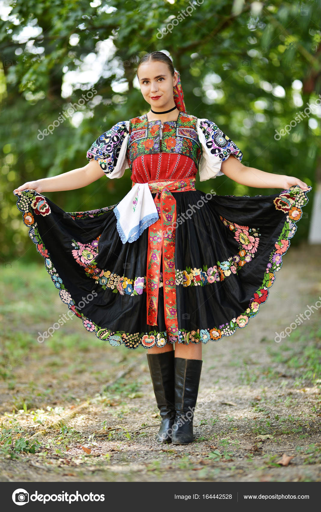 Slovakian woman dancer — Stock Photo © muro #164442528