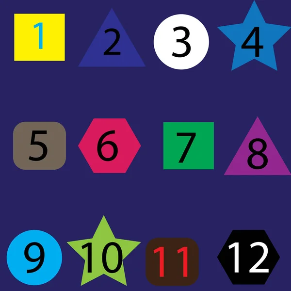 Funny figures stickers pattern, numbers over a lined math paper Stock ...