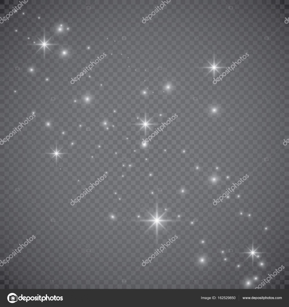 Vector white glitter wave abstract illustration. White star dust trail ...