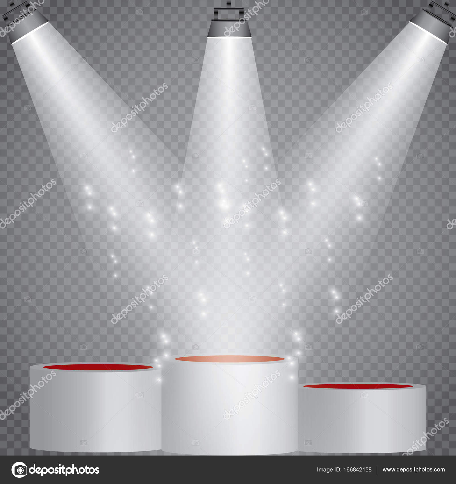Scene illumination collection, transparent effects. — Stock Vector ...