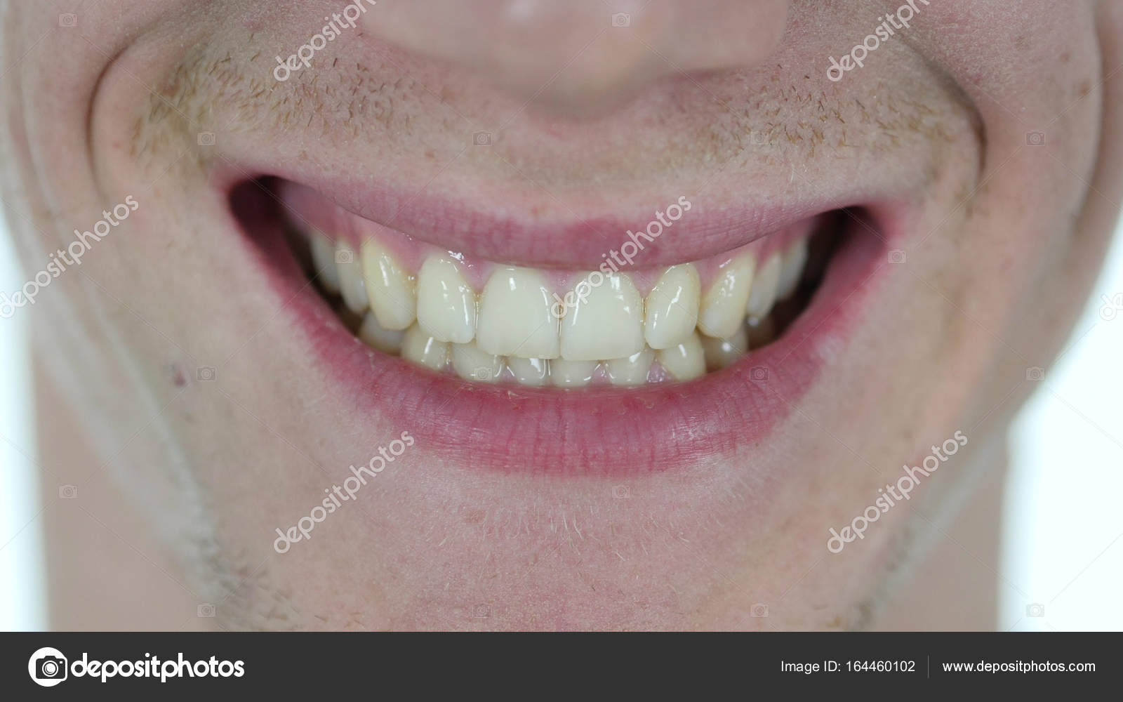 Smiling Man, Teeth and Lips Close Up — Stock Photo © mustang.marshal ...