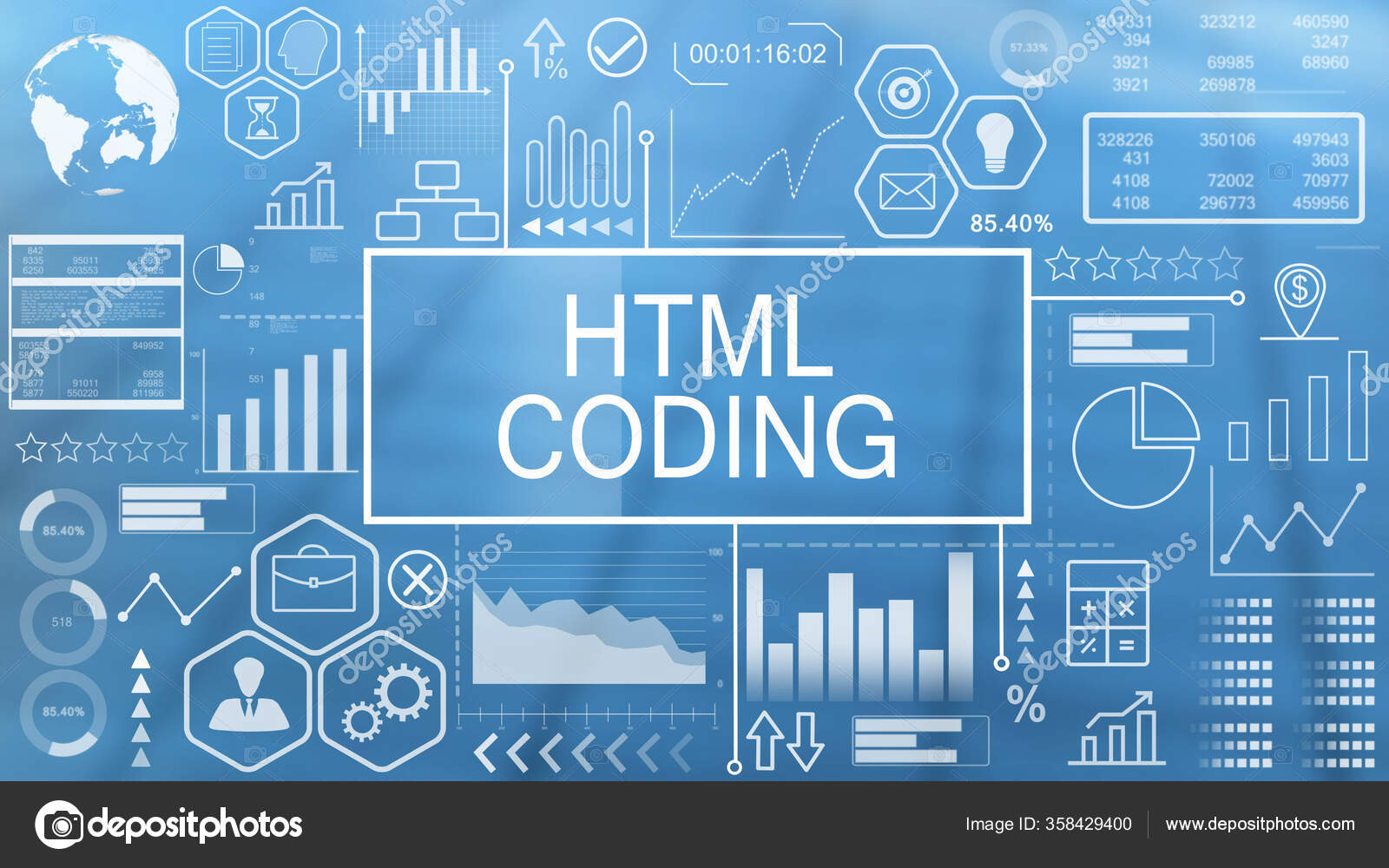 HTML Coding, Animated Typography — Stock Photo © mustang.marshal@gmail ...