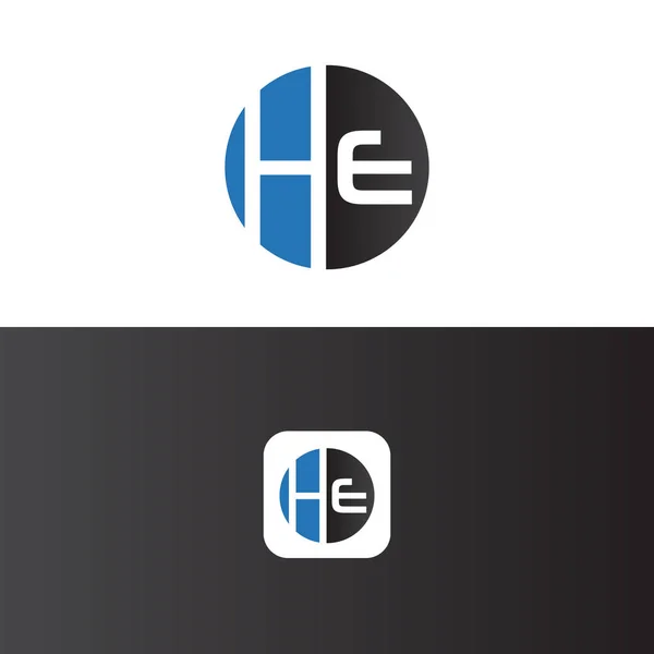 1,848 He letter logo Vector Images, He letter logo Illustrations ...