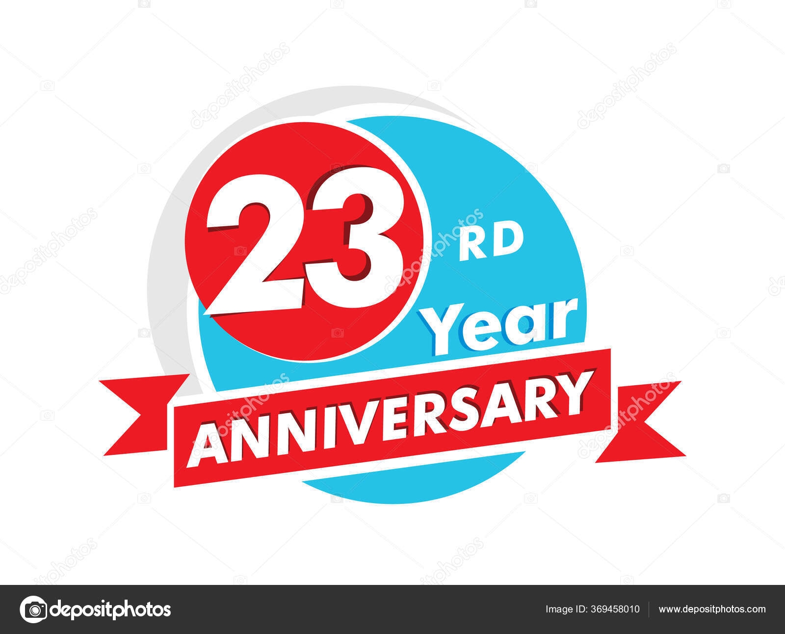Years Anniversary Logotype Celebration 23Rd Anniversary Celebration ...