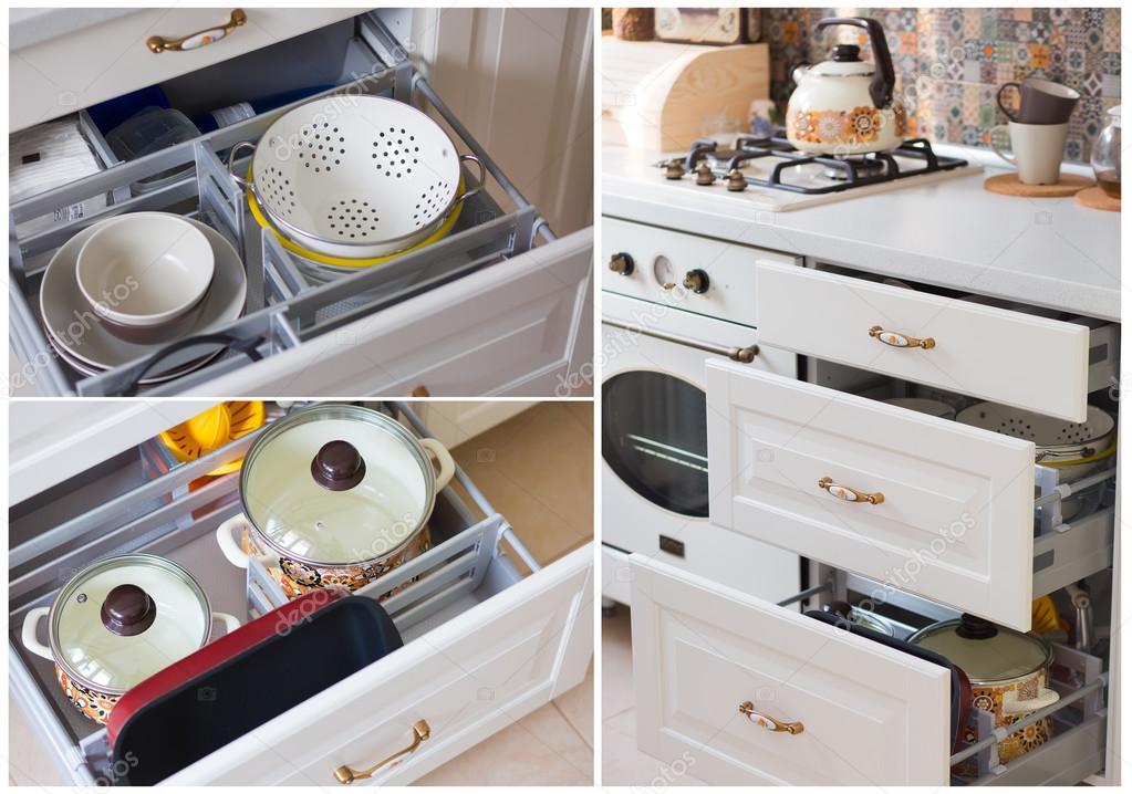 Storage system of kitchen utensils closeup Stock Photo by ©Pasik8 127388500