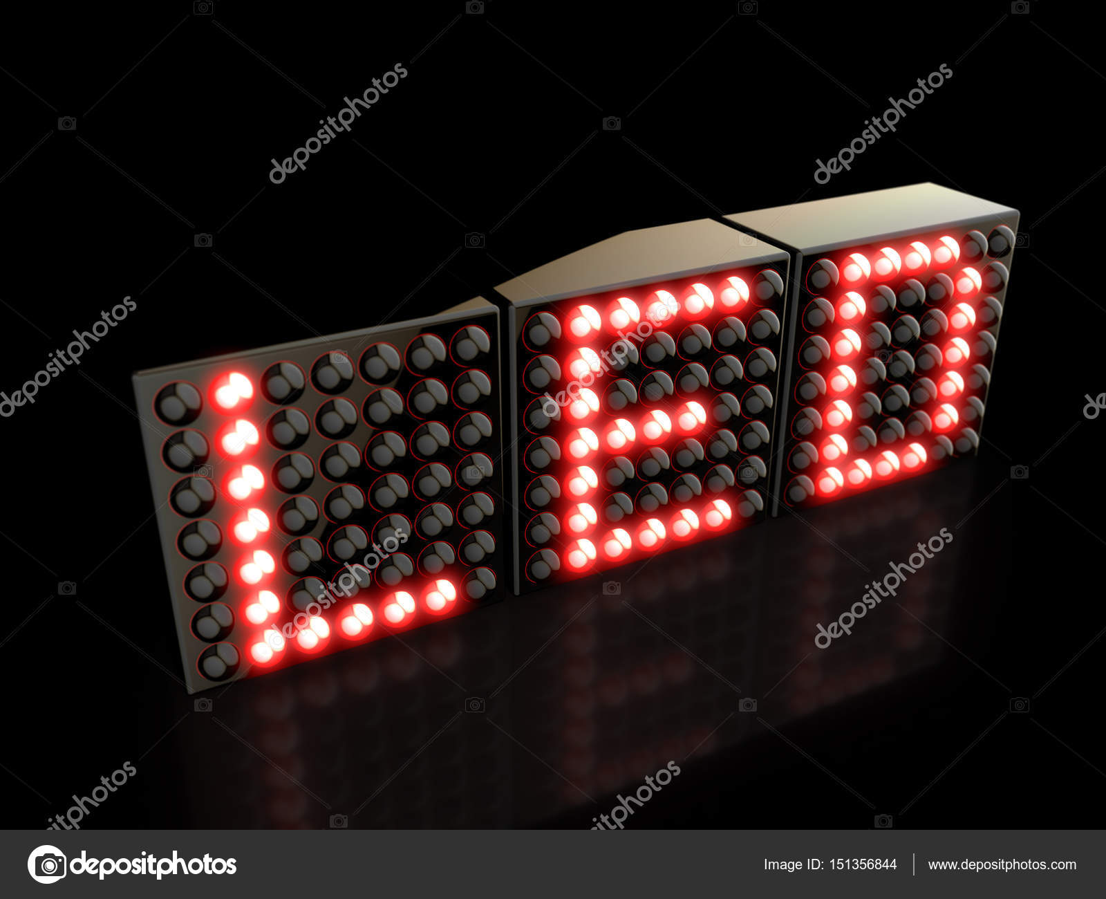 Pantalla led roja: fotografía de stock © conceptw #151356844 ...