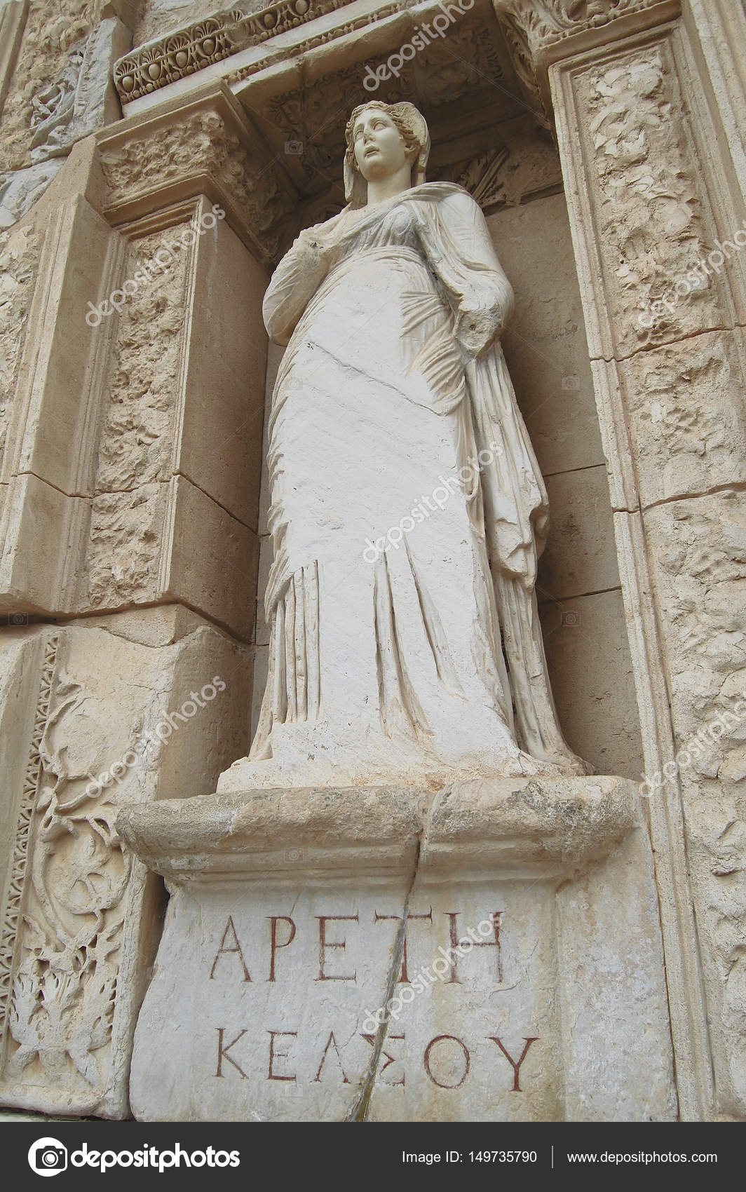 Visiting Apeth (Greek for Arete), the statue representing virtue. The ...