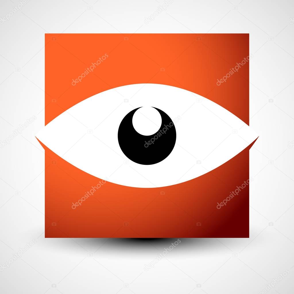 Eye shape over squares Stock Vector Image by ©vectorguy #129069190