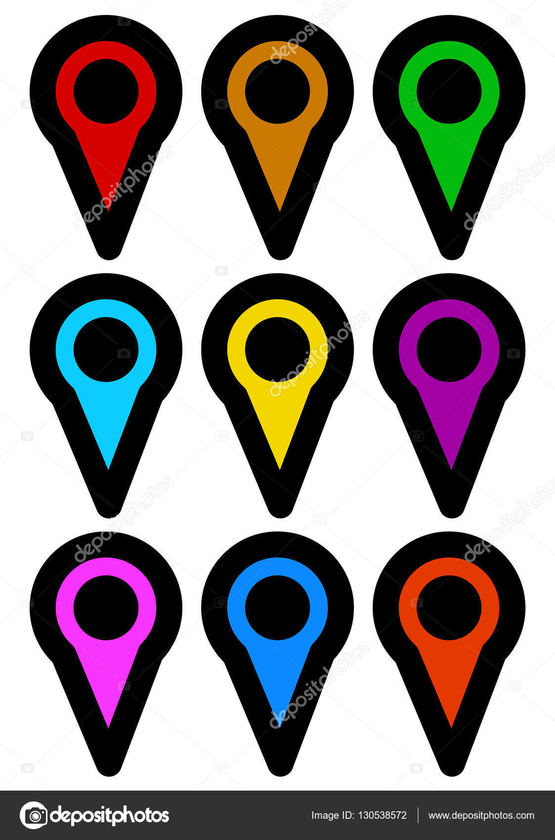 Map pin icons Stock Vector Image by ©vectorguy #130538572