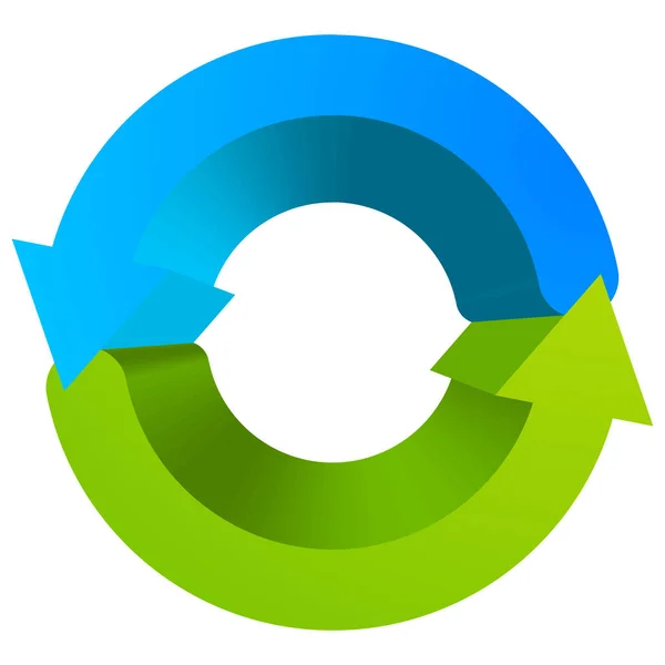 Blue and green circular arrows Stock Vector by ©vectorguy 130536940