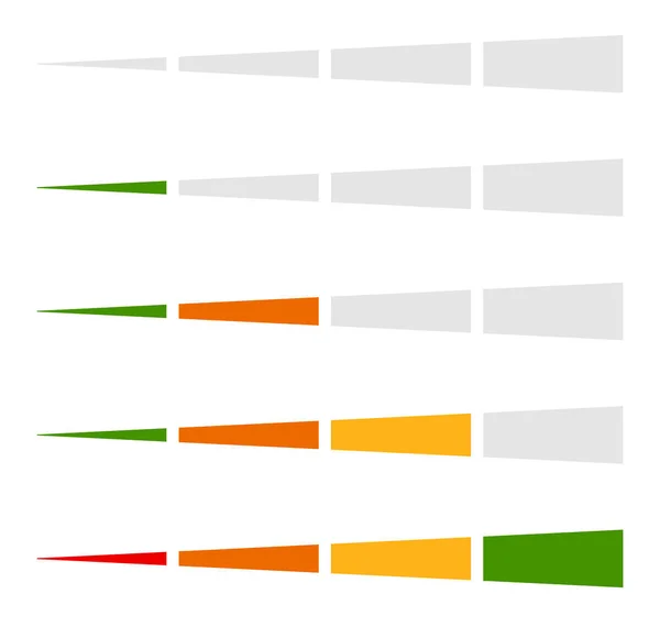 Level indicator, progress bar — Stock Vector © vectorguy #130538480