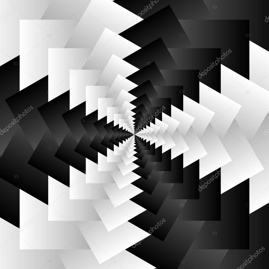 Spiral grayscale geometric background Stock Vector Image by ©vectorguy ...