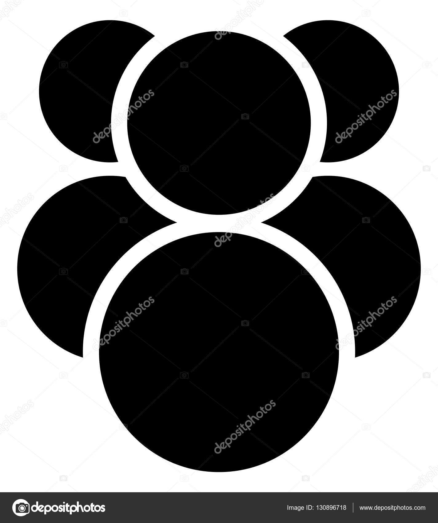 Symbol with three persons Stock Vector Image by ©vectorguy #130896718